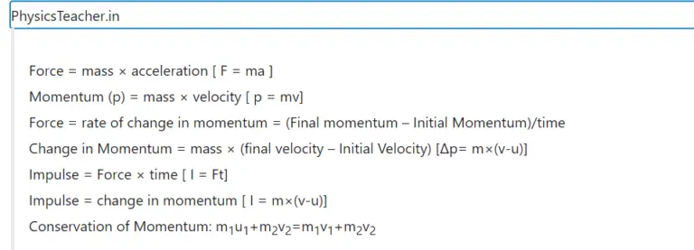 Force and Laws of Motion Class 9 Numericals